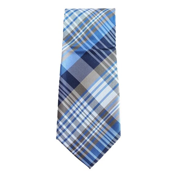 countess mara | Accessories | Countess Mara Blue Brown Big Silver Plaid ...